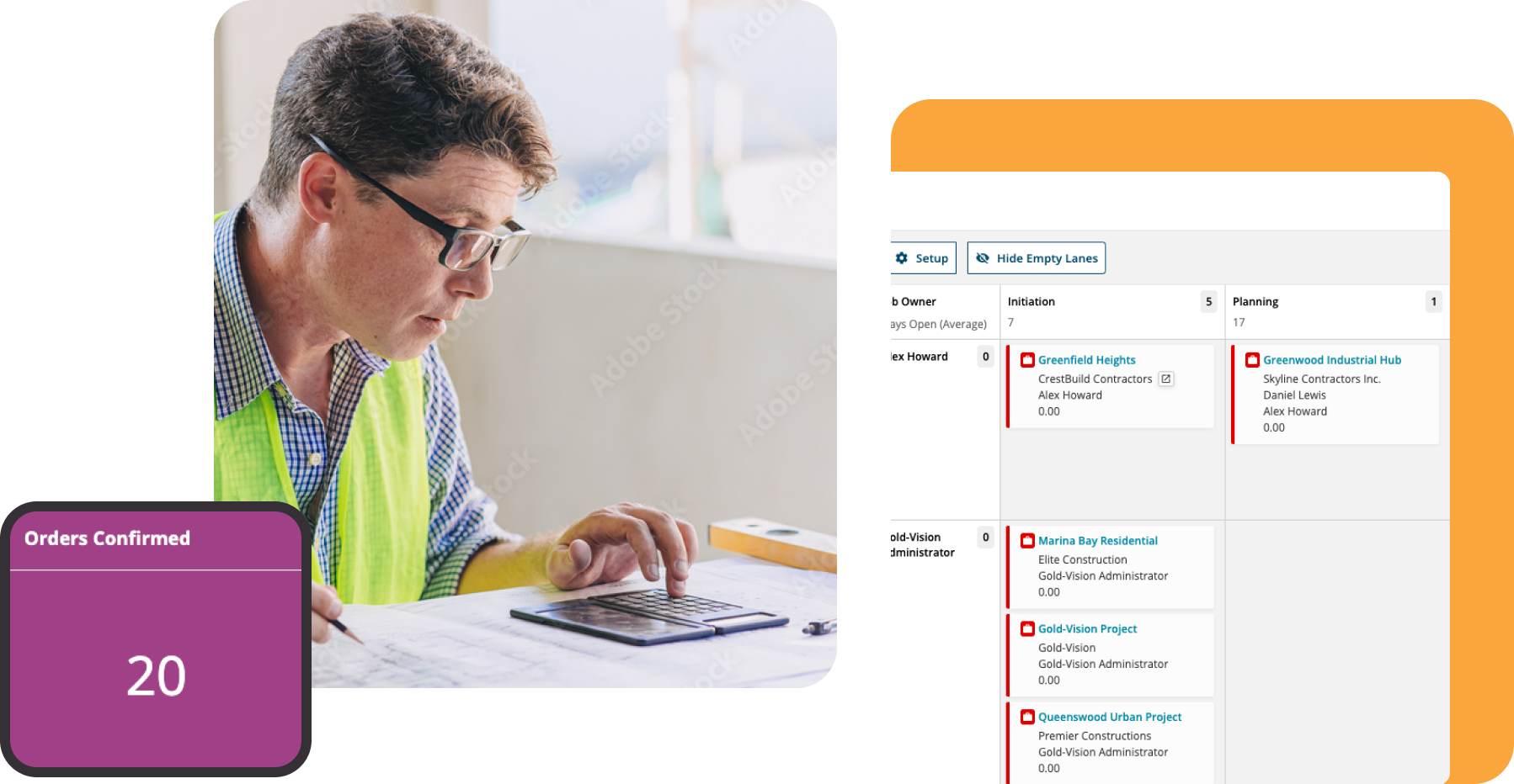 Construction Project Management | Gold-Vision CRM